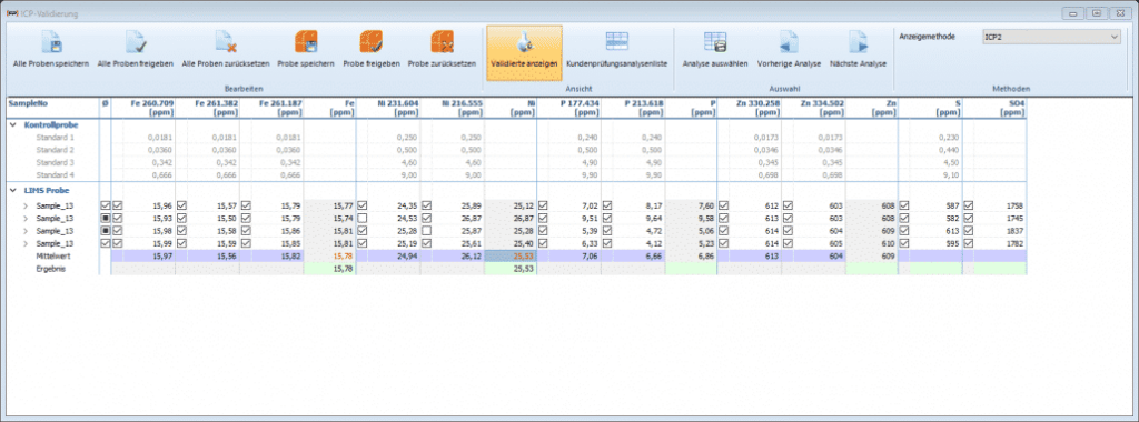 Modules: Analysis Management, Quality Inspection, ERP.